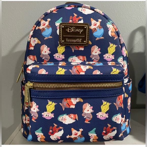 Disney | Bags | Seven Dwarfs Aop Loungefly Mini Backpack | Poshmark